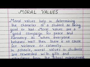 Importance Of Moral Values Paragraph For Class 8, 10 &12 - Amra Jani